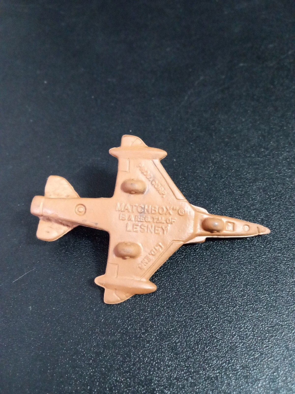 Vintage Matchbox Lesney Rubber Erasers, Skyhawk Jet brown, 1970's ...