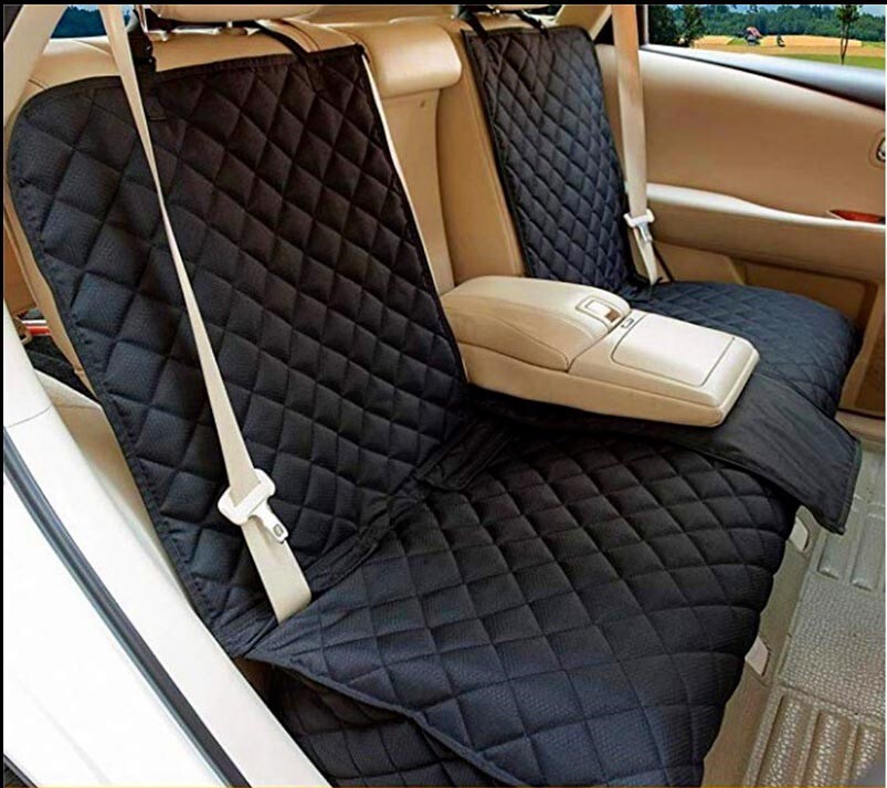 4Layer Water-Resistant Full Rear Row Back Bench Seat Cover Protector ...