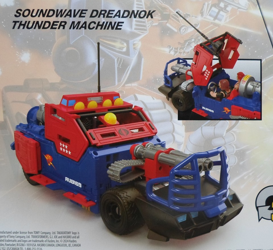 HASBRO GI JOE TRANSFORMERS MASH UP SOUNDWAVE THUNDER MACHINE EUROPEAN ...
