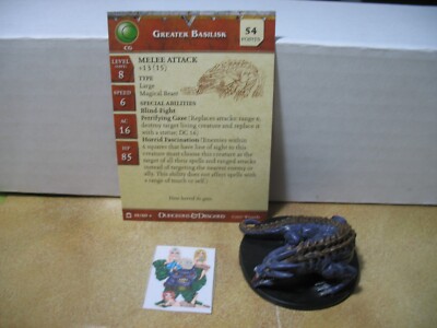 =Dungeons and Dragons NIGHT BELOW Greater Basilisk 19/60 with card= | eBay