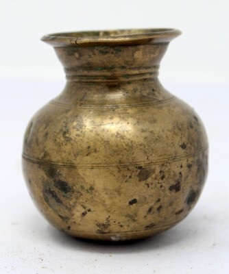 Antique Old Brass Hand Crafted Fine Round Shape Kitchen ware Water Pot ...