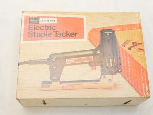 Sears Craftsman Electric Staple Tacker w/Box Great Condition, TESTED ...