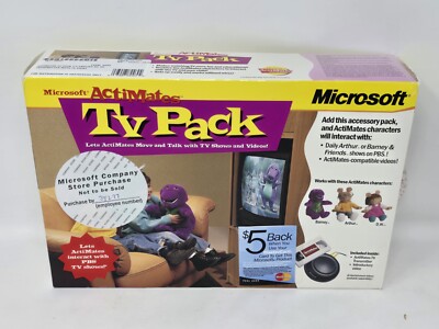 Vintage 1998 Microsoft ActiMates TV Pack for Barney, Arthur & D. W ...