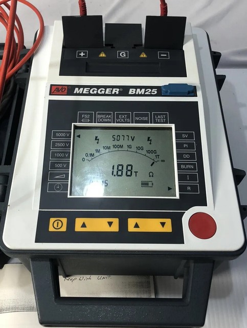 Megger BM25 5 KV Automated Insulation Resistance Tester Bm-25 for sale ...