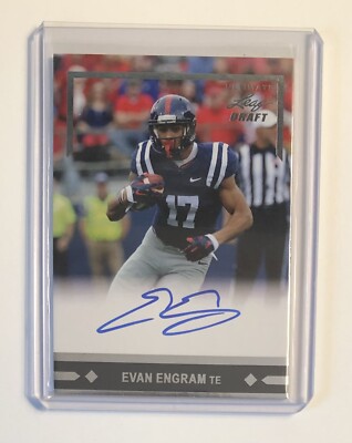 2016 Leaf Ultimate Draft Rookie RC Evan Engram Auto #GLR-EE1 | eBay