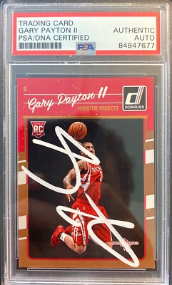 Gary Payton II signed autographed 2016-2017 donruss rookie #198 PSA/DNA ...