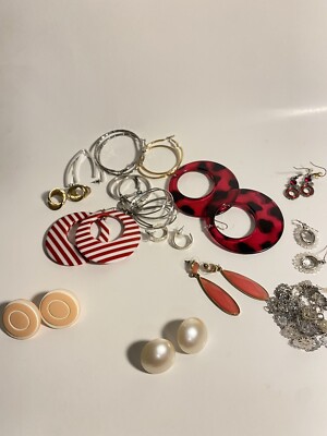 15 pc Jewelry Lot Vintage and modern matching Earring sets mixed ...