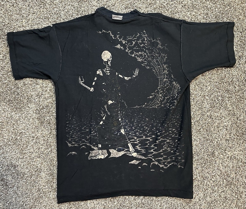 Vintage 1994 Liquid Blue Time & Tide Ian Bohorquez Grim Reaper 2x Sided ...