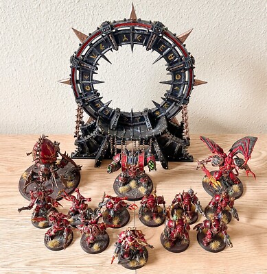 Warhammer 40k Chaos Space Marines - Painted Khorne Daemons Army ...