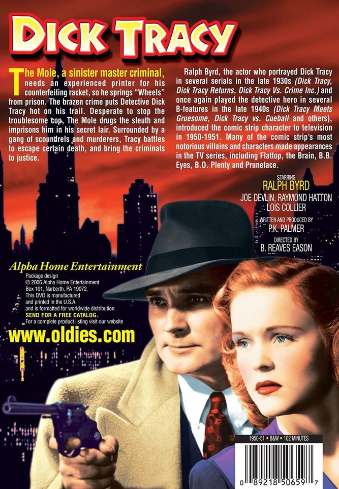 Dick Tracy - Volume 1 (DVD) Raymond Hatton Joe Devlin Ralph Byrd | eBay