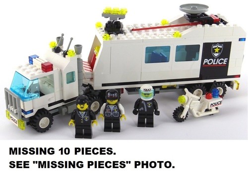 LEGO Town Set 6348 Police Surveillance Squad Truck Semi Motorcycle BB ...