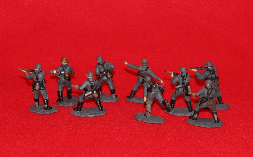 Conte Plastic Playset Figures WWII German Painted 1/32 54mm Toy Soldier ...