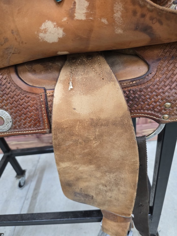 15.5" Robert Teskey Saddlery Roughout Lightweight Barrel Saddle | eBay