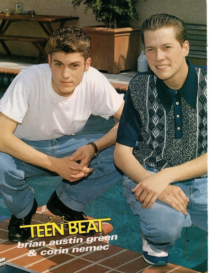 Mark Paul Gosselaar pinup Brian Austin Green Corin Corky Nemec clipping ...