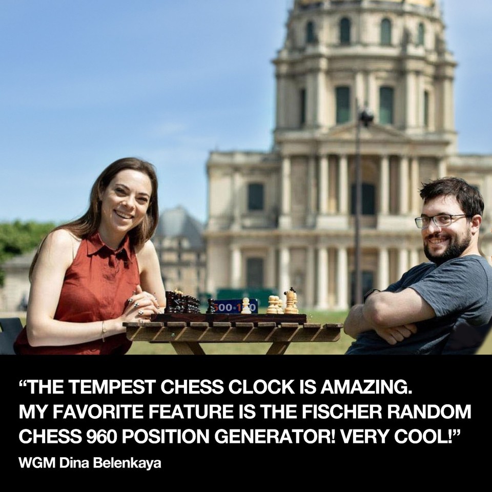 Tempest Classic Chess Clock : App & Dock Hybrid in Black - OPEN BOX ...