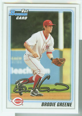 Brodie Greene Cincinnati 2010 Bowman Draft Baseball | eBay