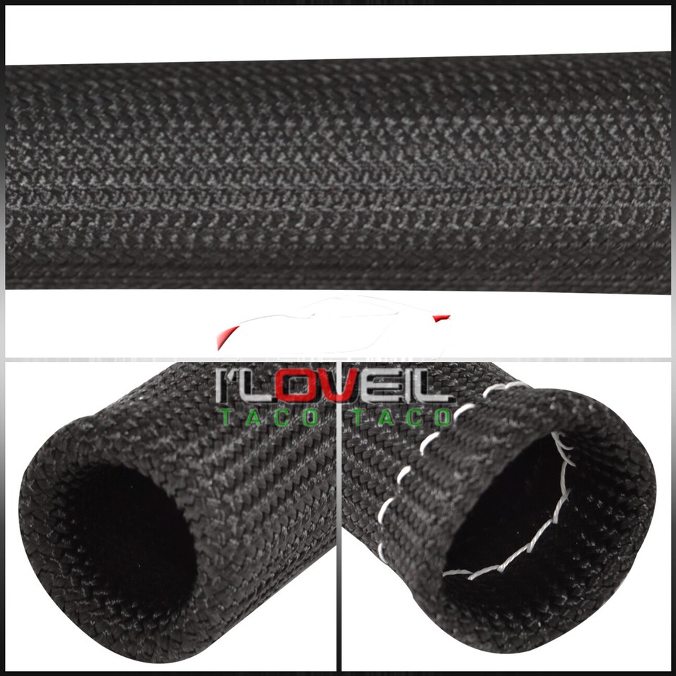 4X Heat Shield Wrap Slip On Spark Plug Wire Insulator Sport Set Black ...