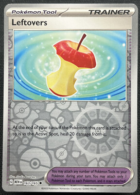 Pokemon LEFTOVERS 163/165 - Pokemon 151 - Rev Holo - MINT | eBay