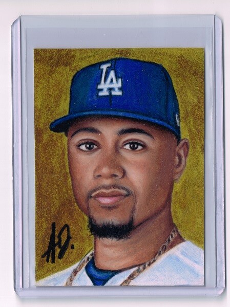 2020 ACEO Sketch Card MOOKIE BETTS Los Angeles Dodgers 1/1 | eBay