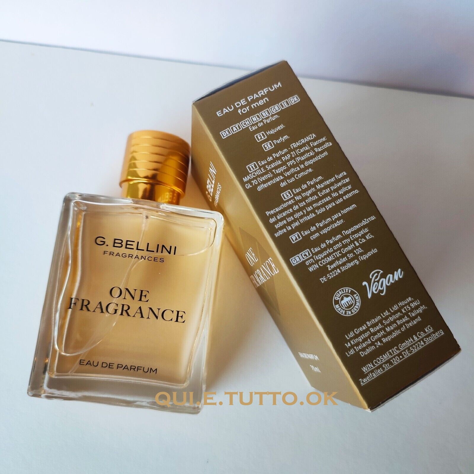 Profumo Uomo ONE G. Bellini EAU DE PARFUM 75ml Vegan (sulle note di OneMilion) | eBay