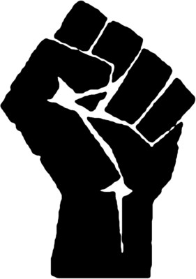 BLACK LIVES MATTER POWER FIST BLM SYMBOL POSTER PICTURE PHOTO BANNER ...