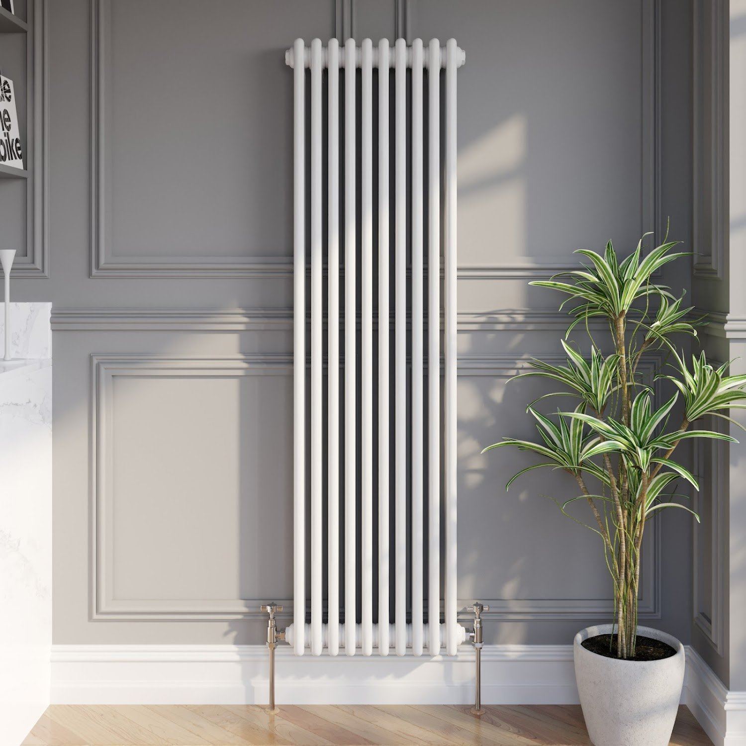 Traditional Colosseum Vertical Triple Bar Column Radiator 1600 x 470mm ...
