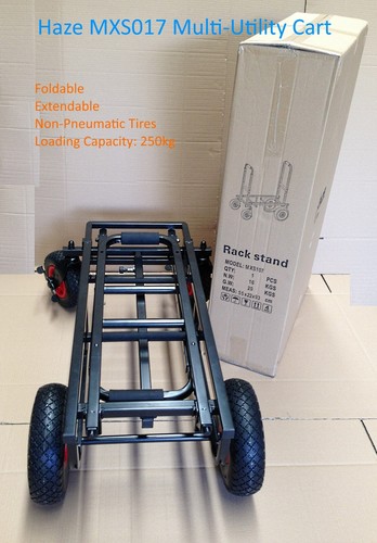 Haze MXS017 All-Terrain Foldable Extendable Multi-Utility Cart,72-120cm ...