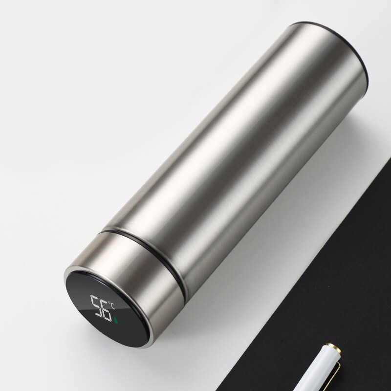 Water Bottle Smart Vacuum Insulated Flask LED Stainless Steel ...