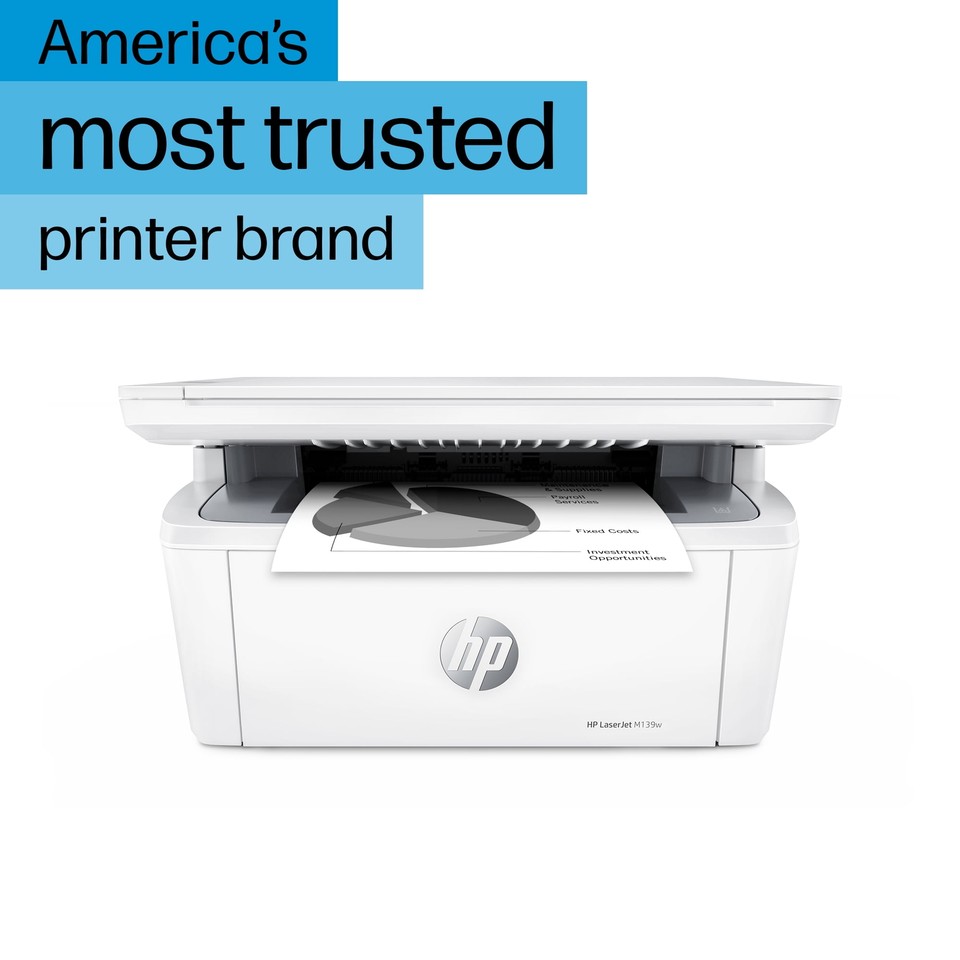HP 7MD70F#A62 LaserJet MFP M139w Wireless All-in-One Laser Printer ...