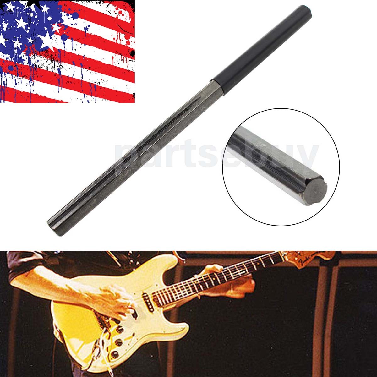 New Guitar Fret Crowning File Dressing File With 3 Size Edges Luthier ...