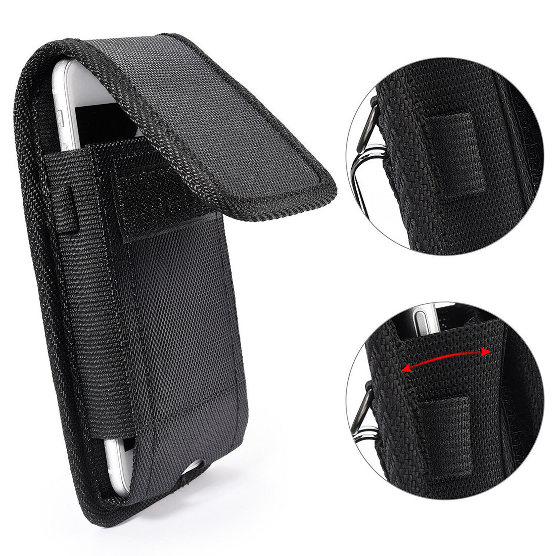 Vertical Cell Phone Holster Belt Clip Pouch Case Cover For iPhone XS ...