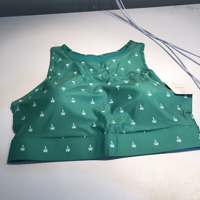Fabletics Women's Trinity High Impact Sports Bra Green XXL | eBay