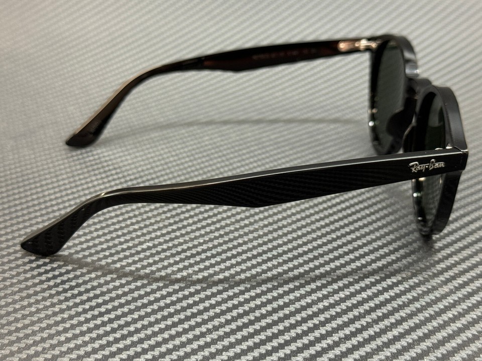 RAY BAN RB7680S 901 31 Black Green Unisex 51 mm Sunglasses | eBay
