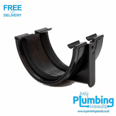 Polypipe 117mm x 75mm Deepflow Gutter Fittings Black Polyflow Deep ...