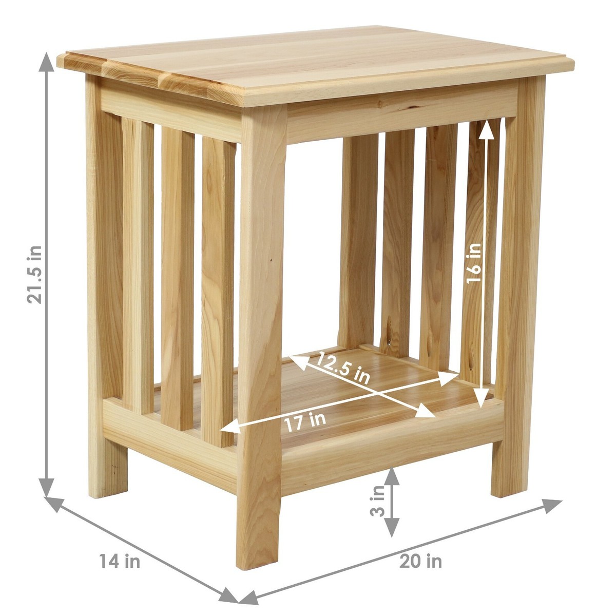 Mission Style Chairside Table | Cabinets Matttroy