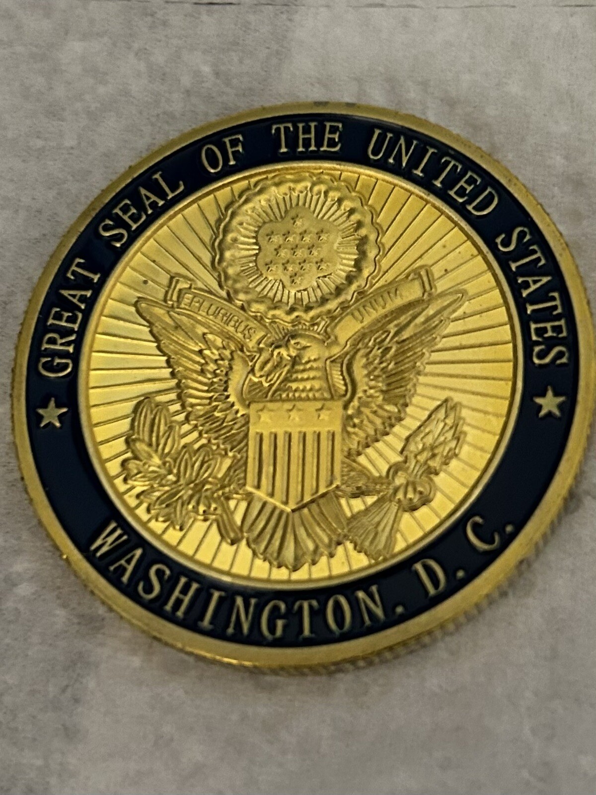 BIDEN WHITE HOUSE 2023 EASTER BLUE EGG + CHALLENGE COIN PRESIDENT DOG ...