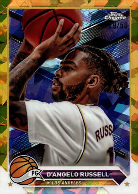 2023-24 Topps Chrome Sapphire D'ANGELO RUSSELL Gold #/50 | eBay