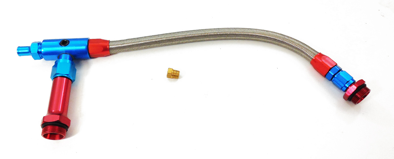 Holley Carburetor Fuel Line 4150 4160 Quickfuel AED Dual Feed Braided ...