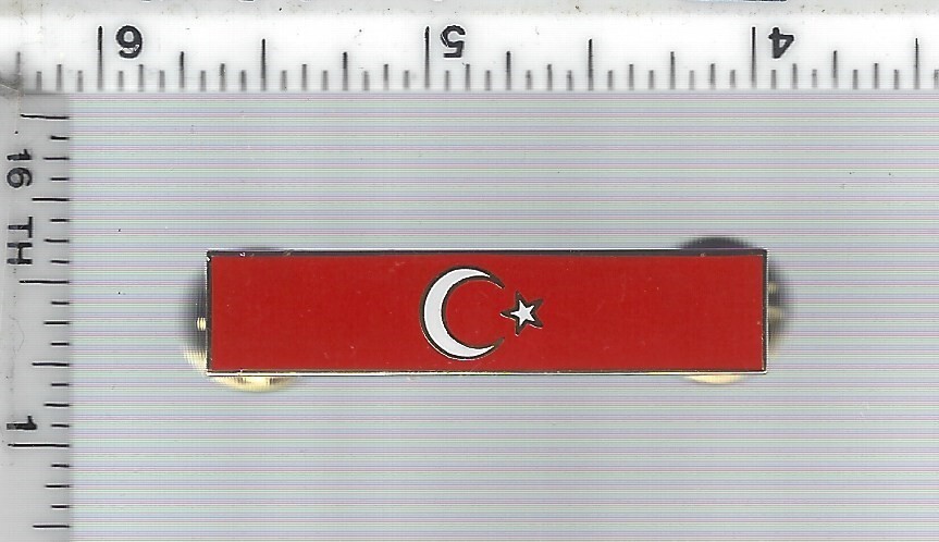 Police Department - Turkey Flag Citation Bar (Clutch back) | eBay