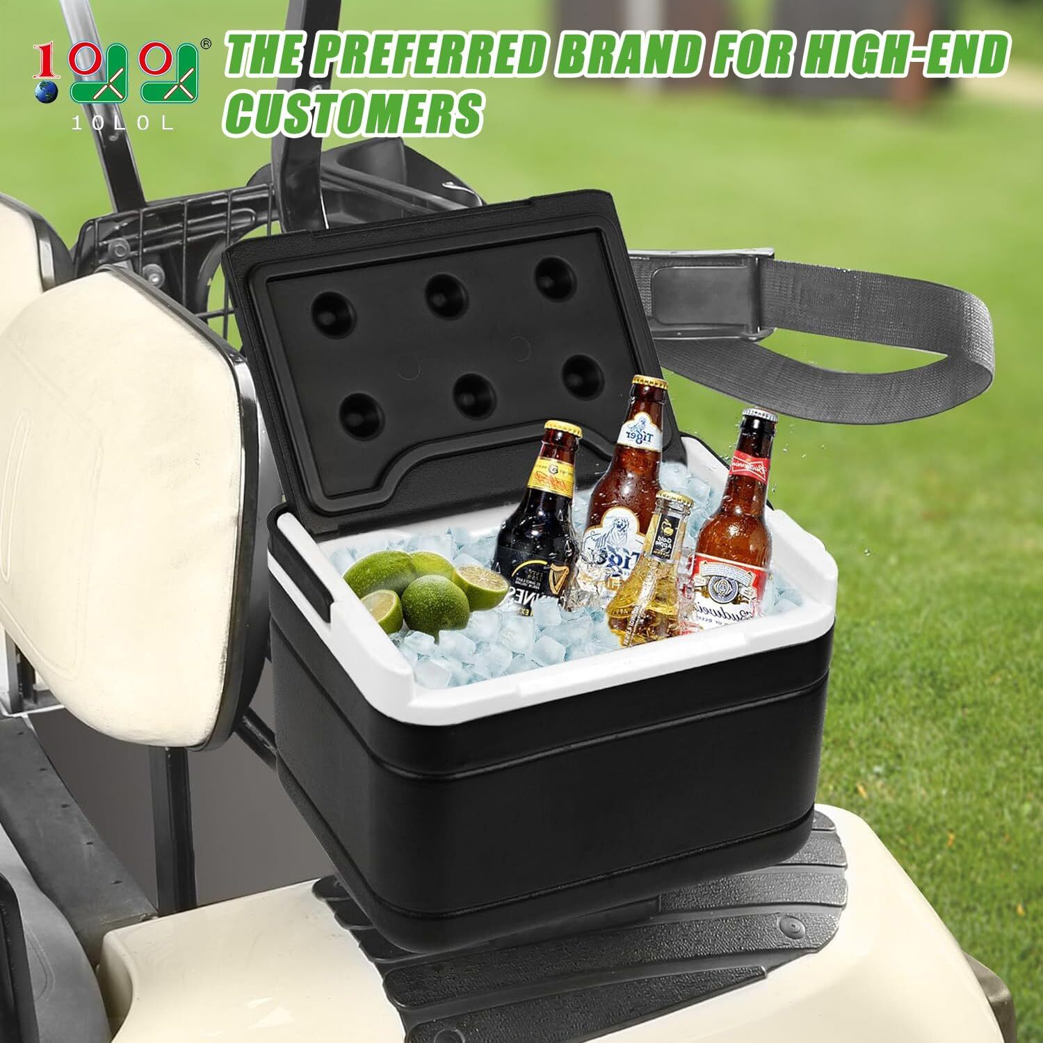 Universal Golf Cart Ice Cooler with Mounting Bracket for Yamaha Club ...