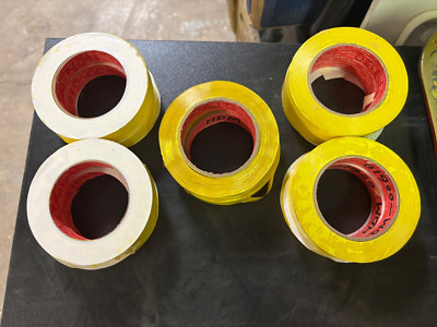 Permacel Tape 1" x 60 yds. Yellow Polyester Tape P259 10 Rolls Total | eBay