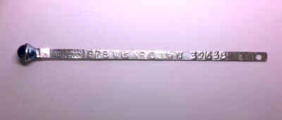 1978 Wisconsin Non Resident Deer Hunting License Leg Tag...Free ...