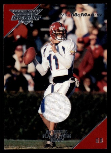 2001 Topps Debut Mike McMahon Rookie 899/999 Rutgers Scarlet Knights ...