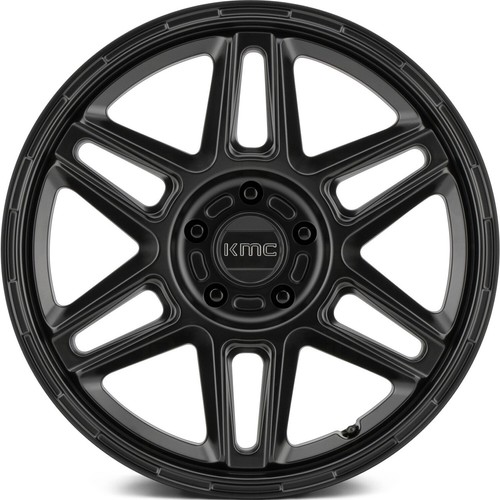 4 Wheels 17" KM716 Nomad 17x8 5x114.3 Satin Black 38ET 72.56CB ...