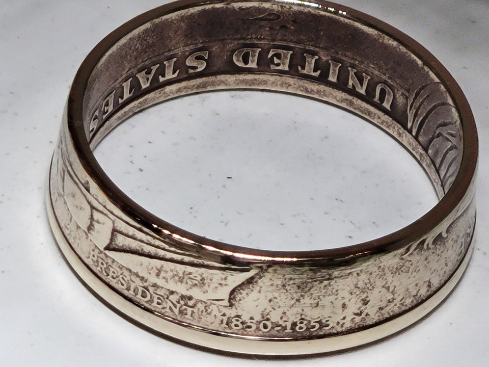 MILLARD FILLMORE - Size 12 Presidential Dollar Coin Ring | eBay