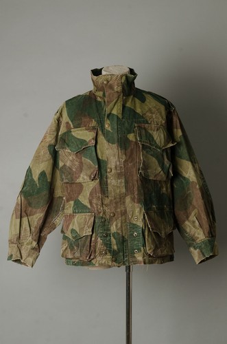 VTG 1956 Belgian Army Brushstroke Camo Smock Paratroopers Jacket Opti ...