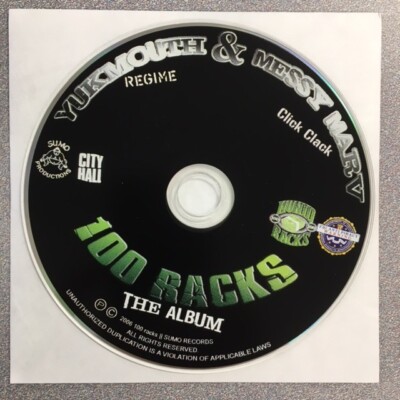 Yukmouth & Messy Marv ‎– 100 Racks: The Album CD Only (New/Generic ...