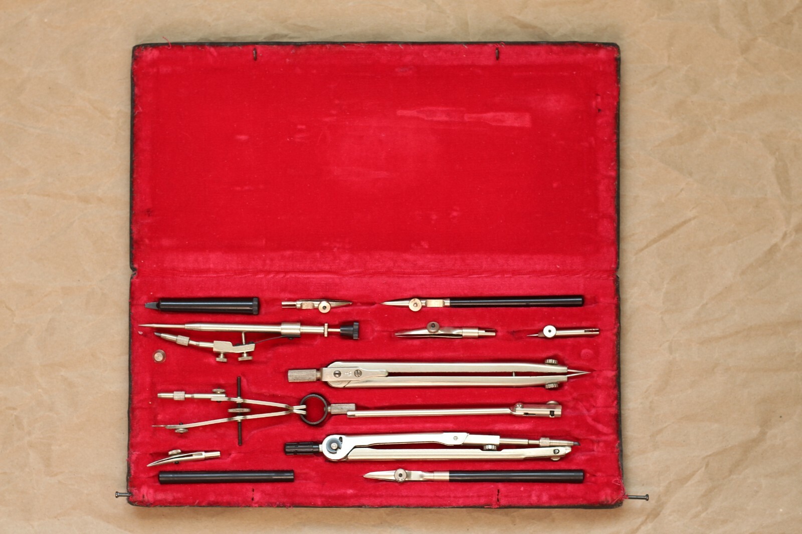 Precision Drafting Tool Compass SET. Vintage USSR, RED | eBay