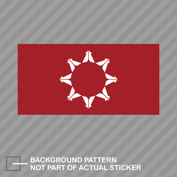 Oglala Sioux Nation Flag Sticker Die Cut Decal Native American tribe | eBay