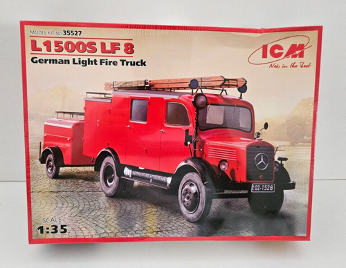 1/35 ICM MERCEDES L1500 LF 8 GERMAN LIGHT FIRE TRUCK #35527 NEW SEALED ...
